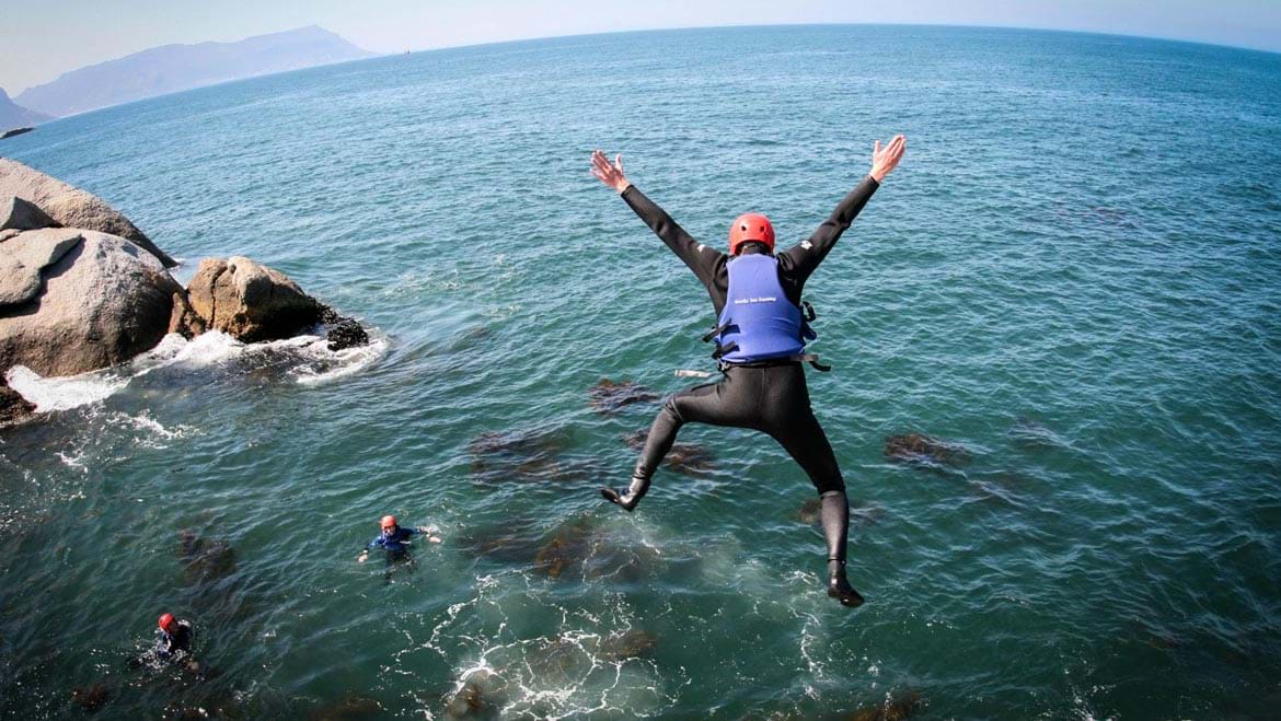 Cape Town offers coasteering, which involves scrambling over rocks ...