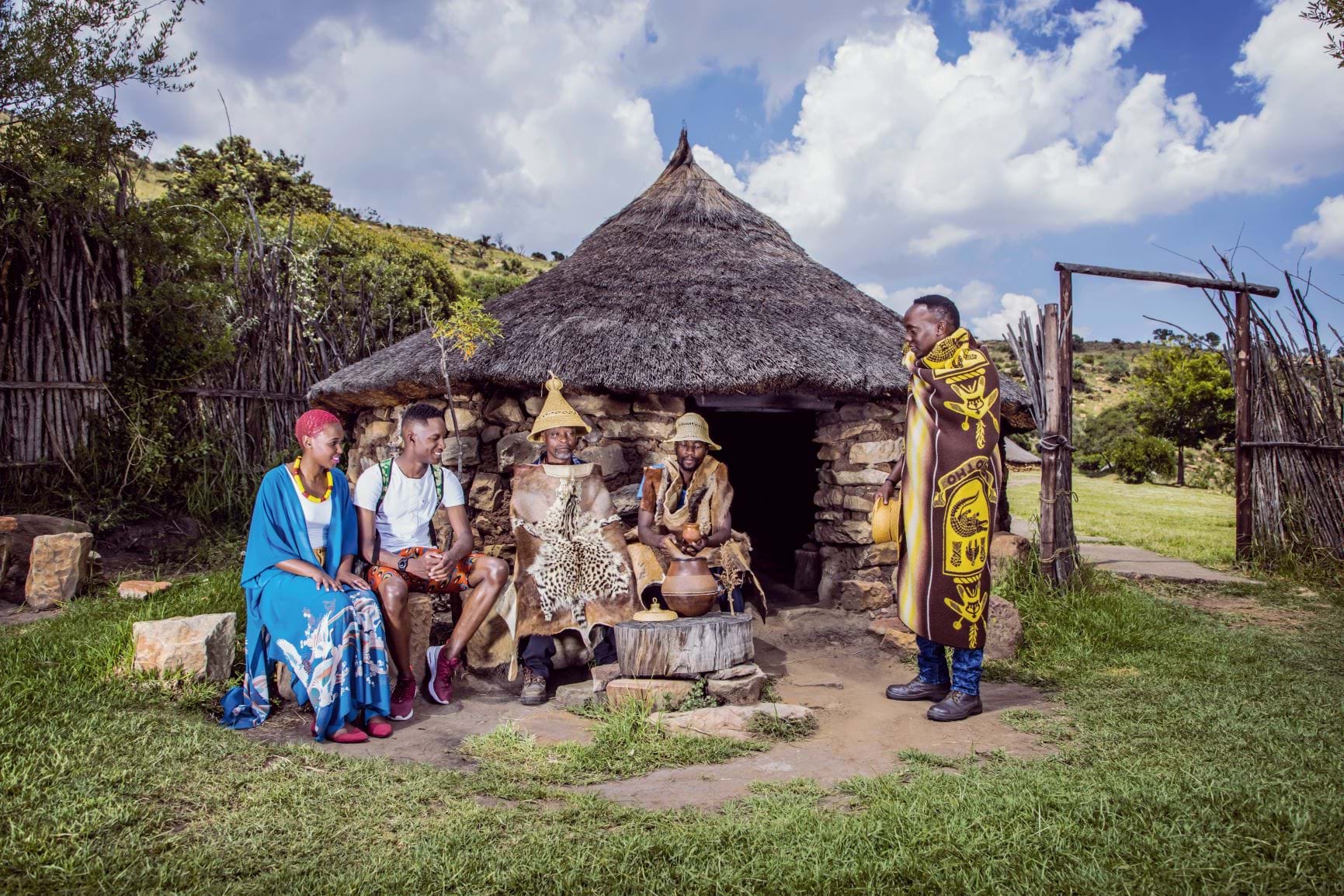 Basotho Cultural Village geeft bezoekers een kijkje in het traditionele ...