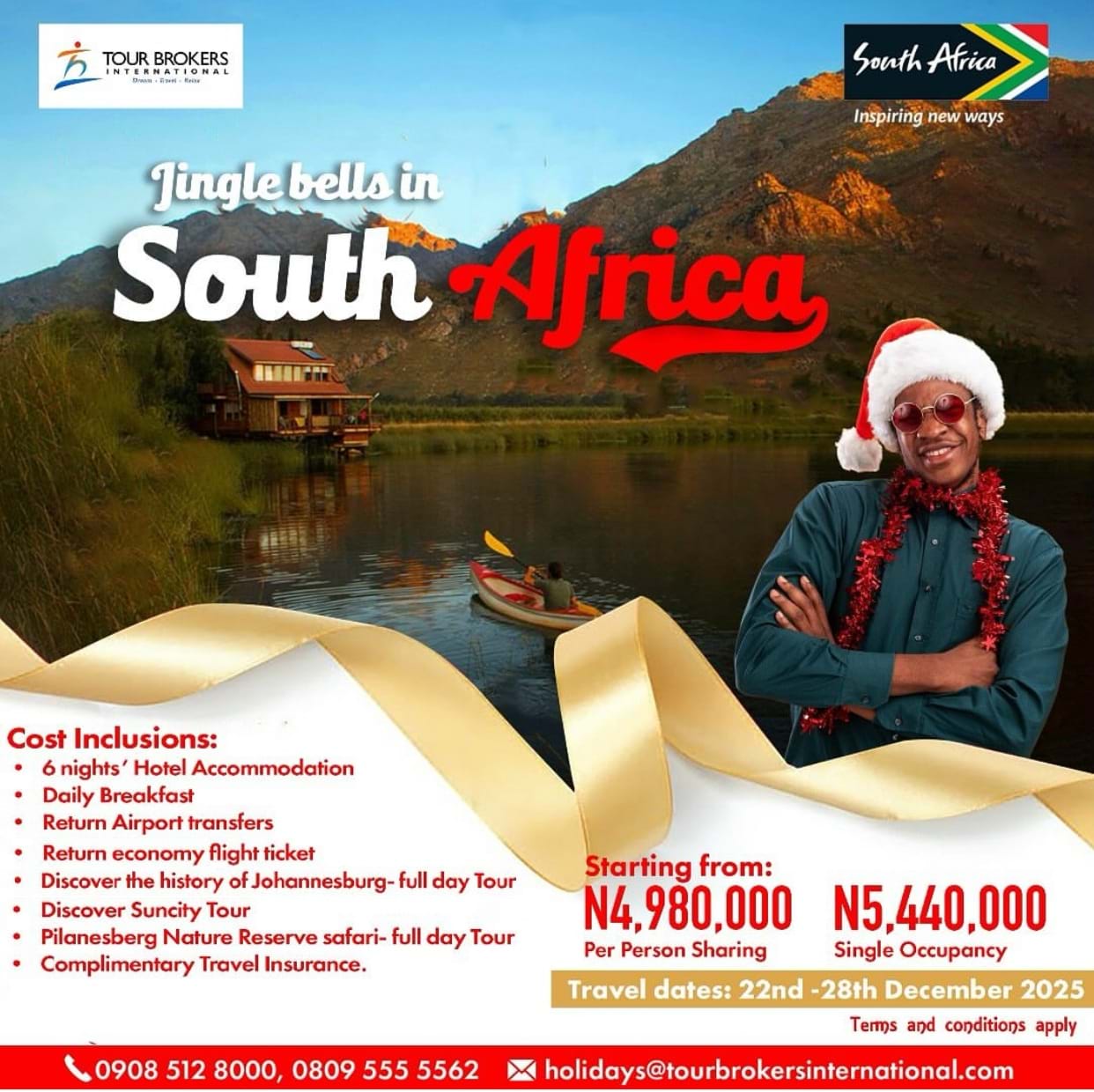 Jingle Bells in South Africa | Gauteng | Bustling city life (NG)